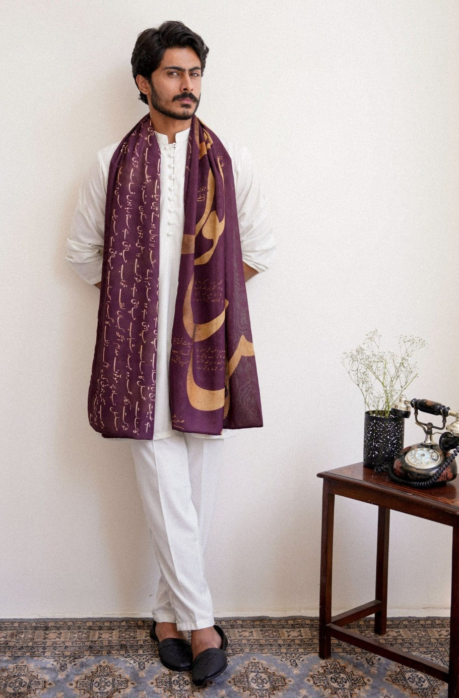Junoon (Passion) - Rosewood Stole – Manto UK