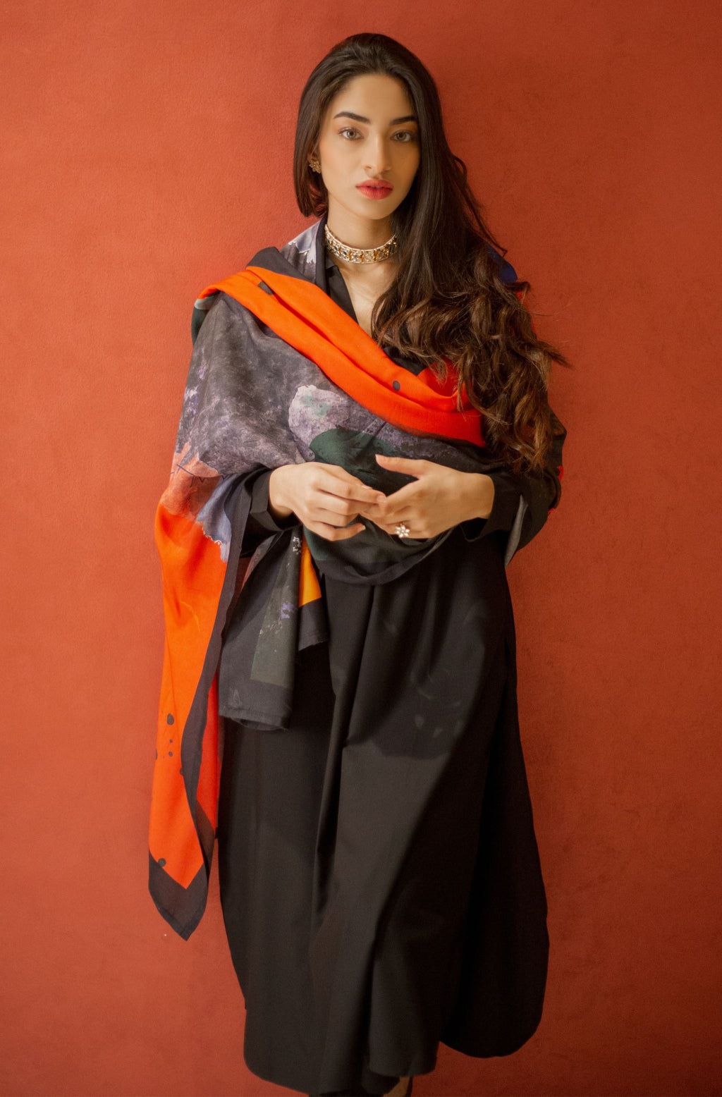 Naqsh (Vibrant Imprints) - Shawl – Manto UK