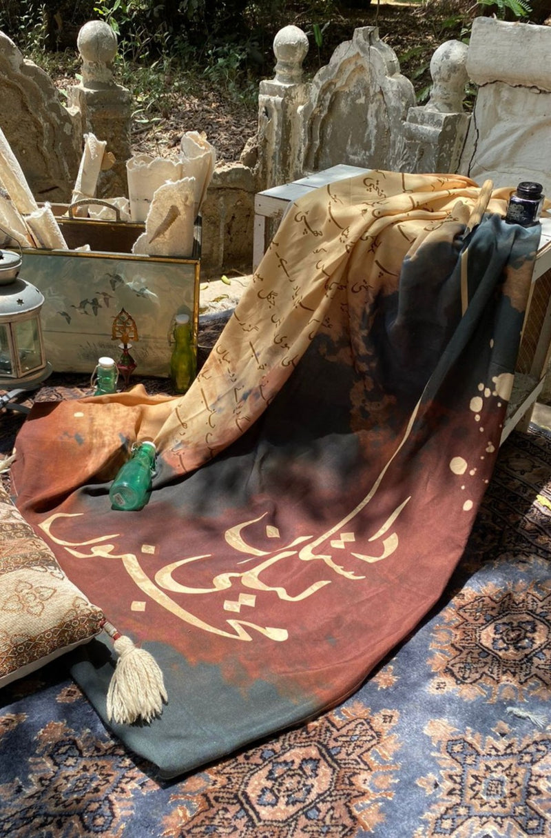 Khat (Love Letter) - Maroon Shawl – Manto UK