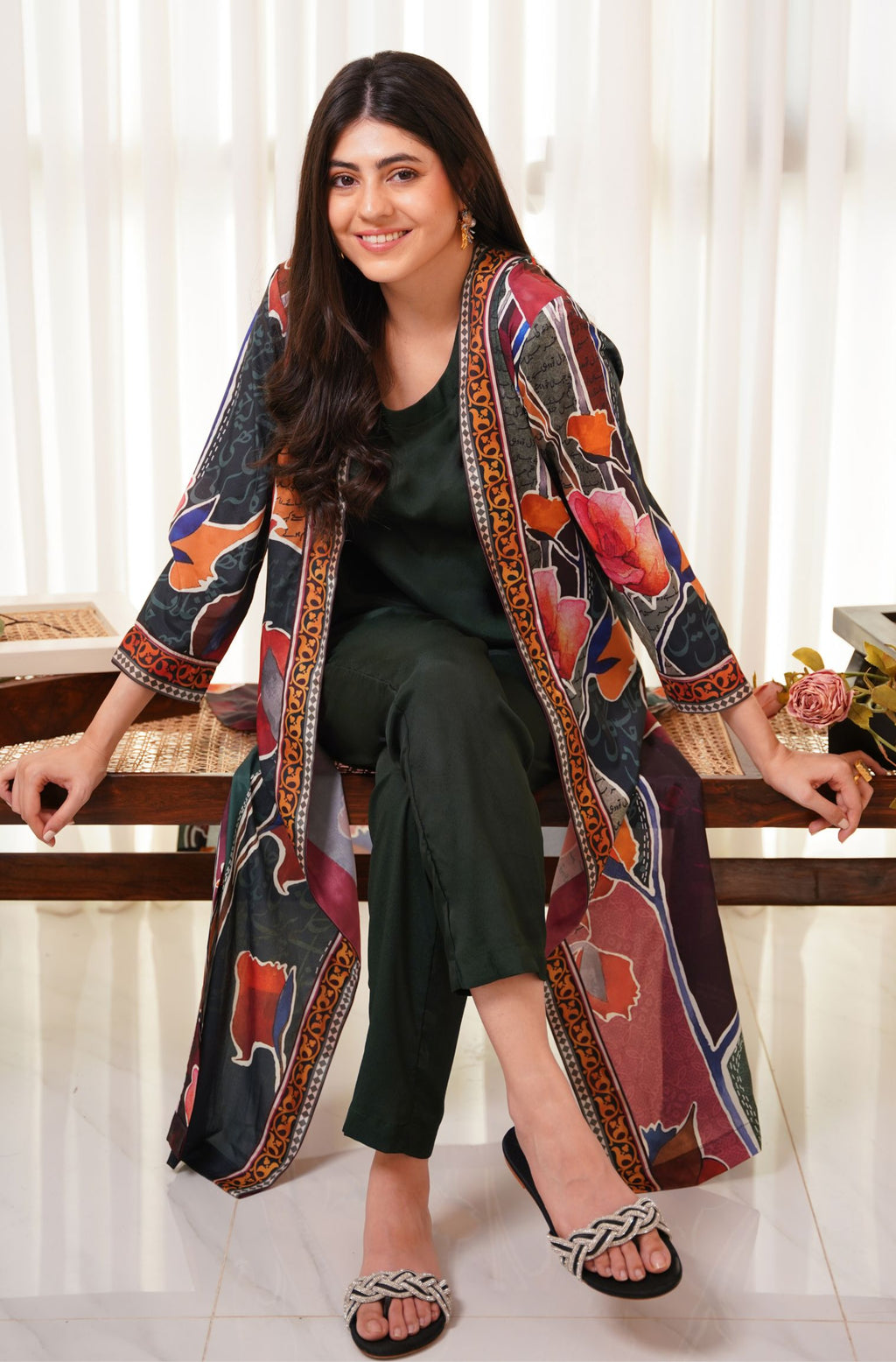Dhanak (Rainbow) - Shades Of Green Shrug – Manto UK