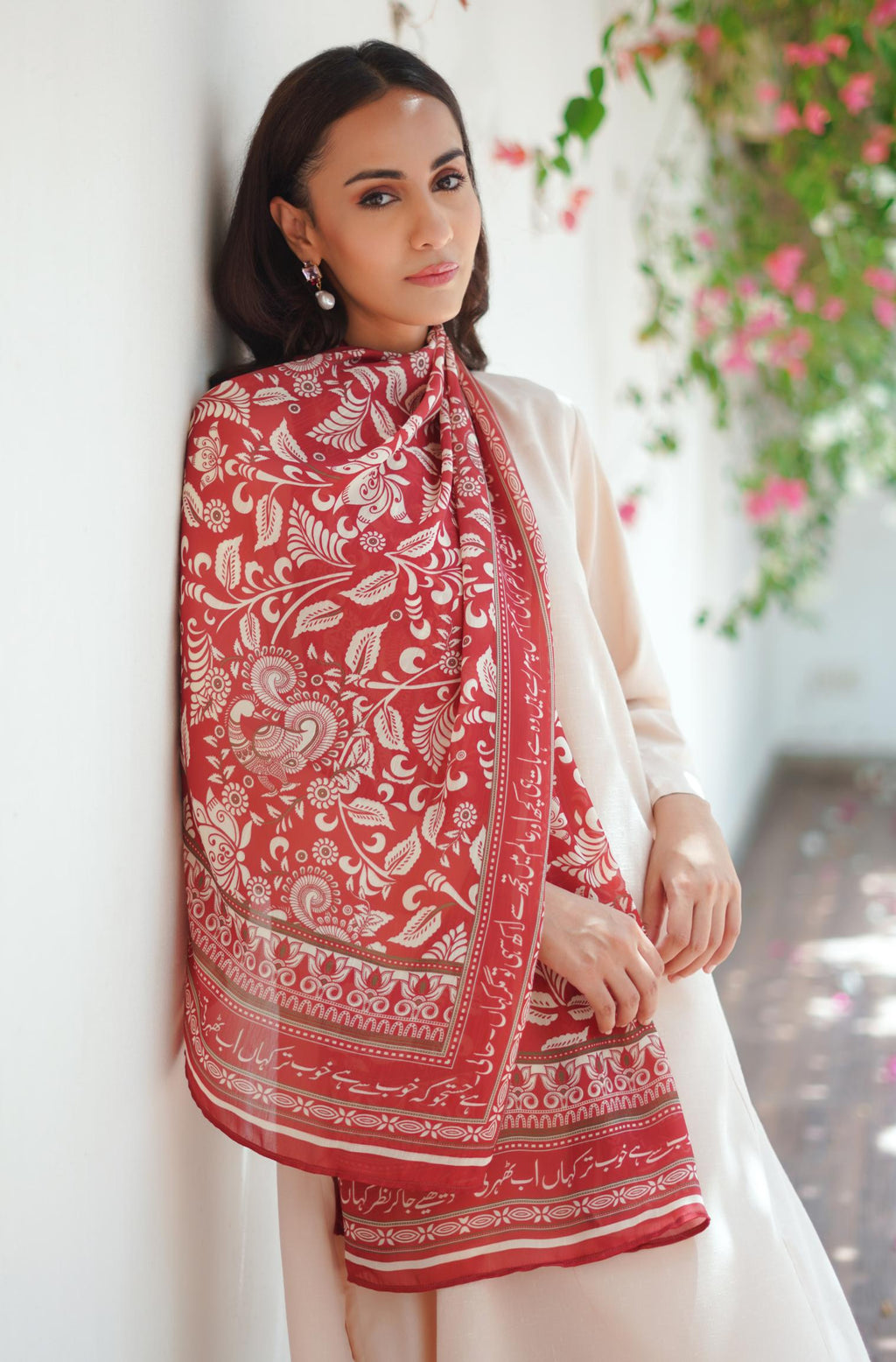 Nayaab (Precious) - Rust Red Scarf – Manto UK