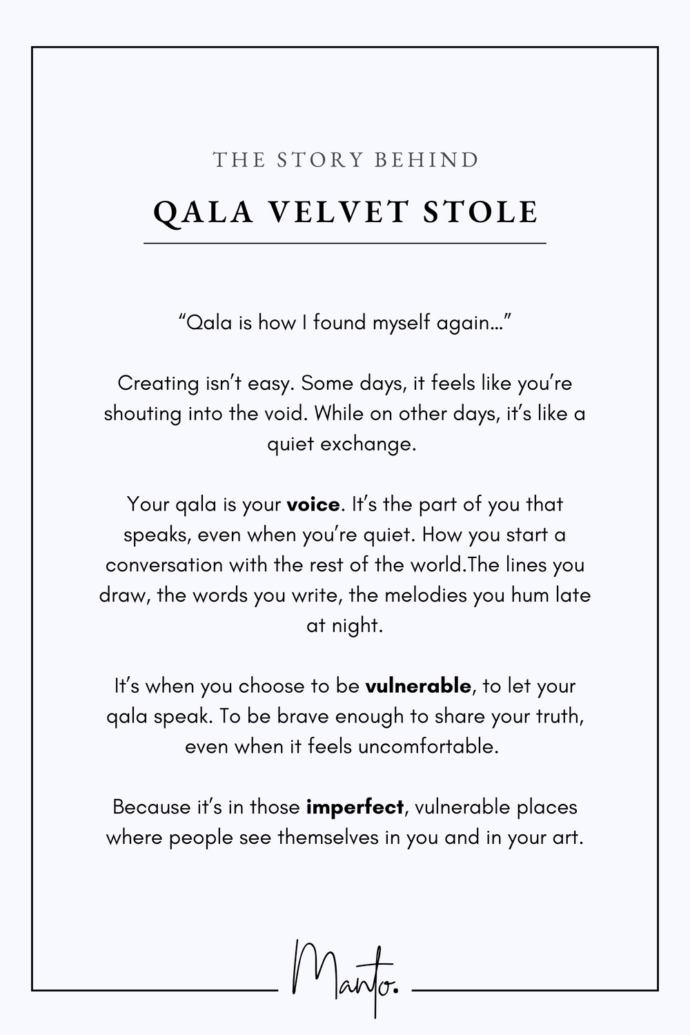 Qala (Art) Velvet Stole - Black – Manto UK